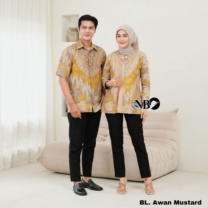 Couple batik men's women's batik clothes, office uniforms, party batik ...
