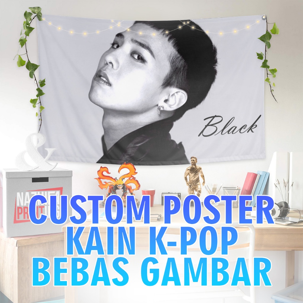 Free Design K-POP Custom Fabric Posters, Wall Decor Images, Tapestrys ...