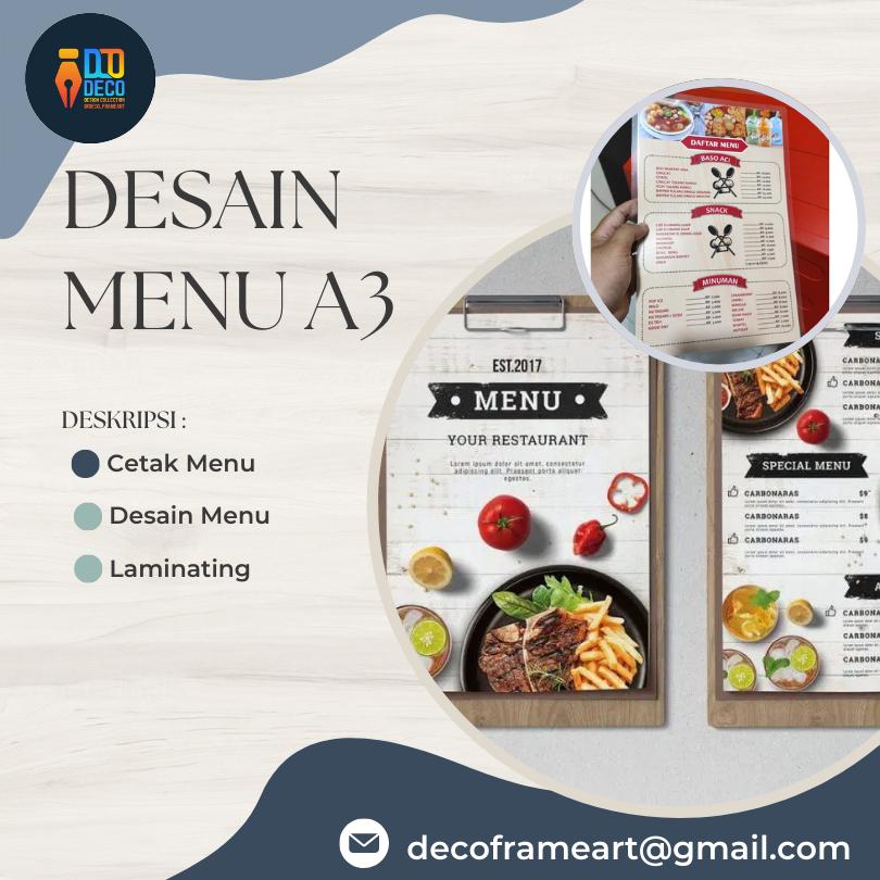 A3 Size Laminating Food/Drink Menu Printing Design | Shopee Philippines