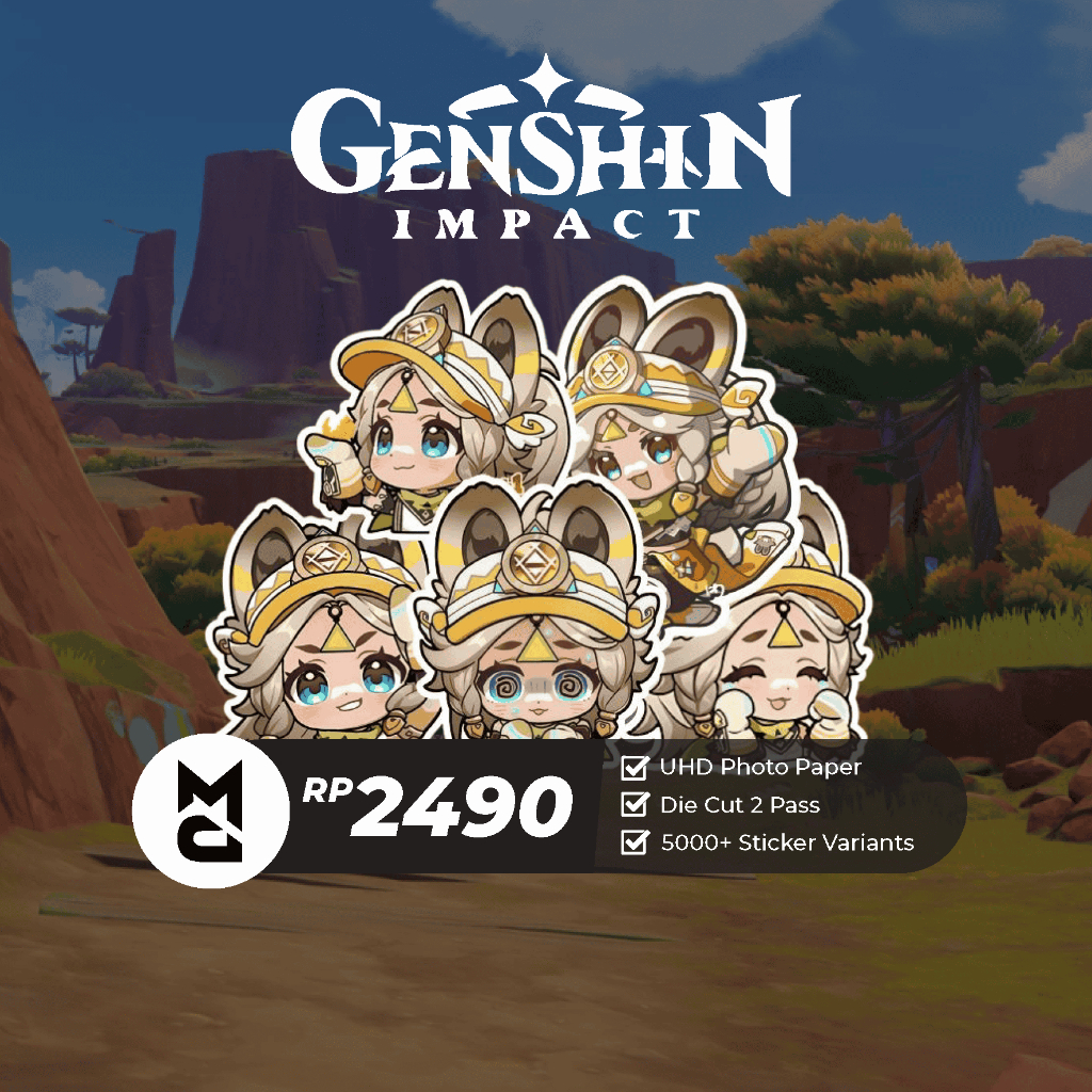 HP Genshin Impact Kachina Sticker Cute Aesthetic Anime Sticker Cell ...