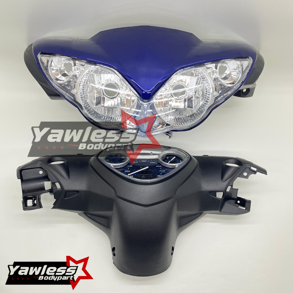 Jupiter Z Burhan Blue Shell + Complete Blue Jupiter Z Burhan Headlight ...