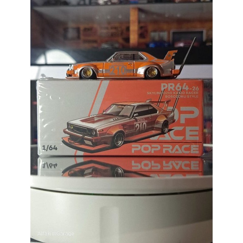 Pr64-26 Pop Race Skyline C210 Kaido Racer Bosozoku Style Orange ...
