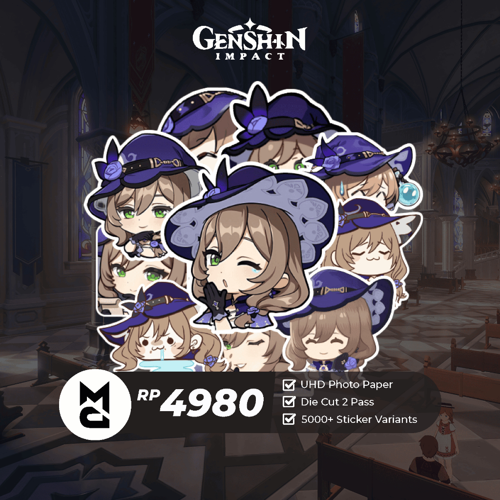 HP Genshin Impact Lisa Sticker Cute Aesthetic Anime Sticker Laptop ...