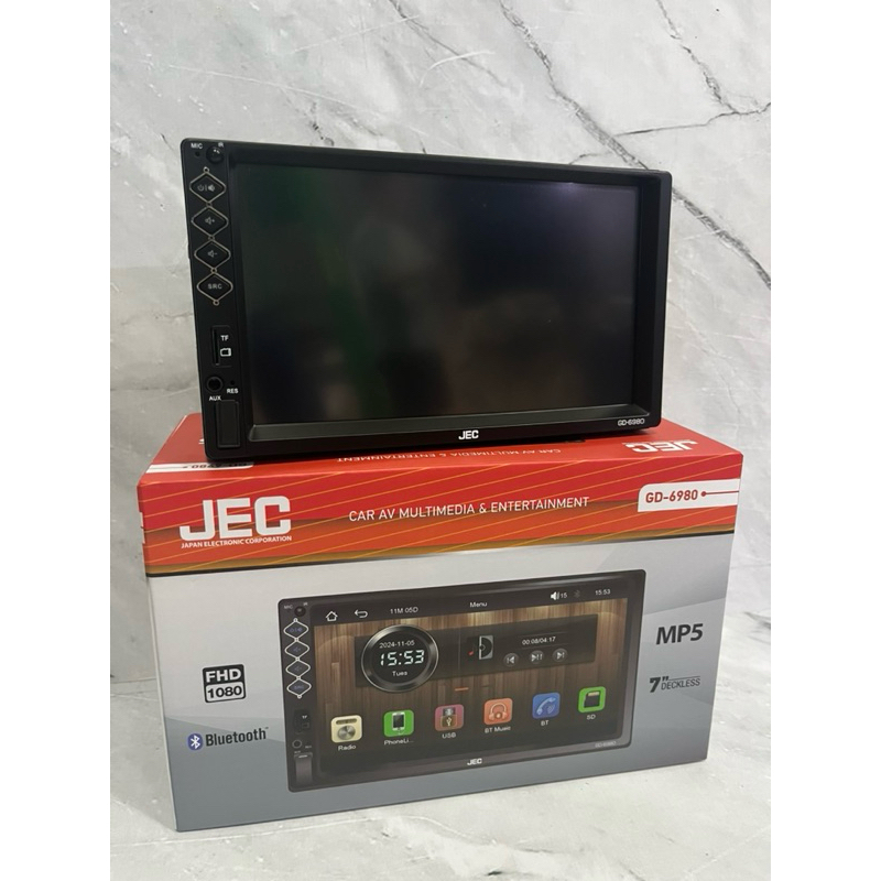 Deckless Headunit JEC mp5 bluetooth autolink TV car | Shopee Philippines