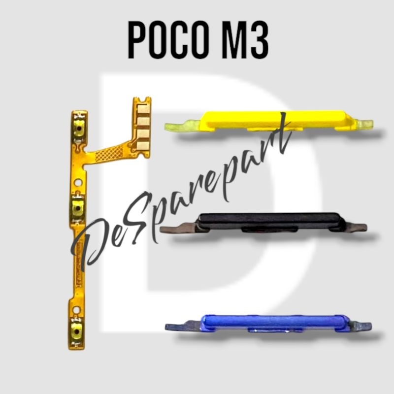 TOMBOL Flexible on and off volume + Poco M3 outer button || One set of ...