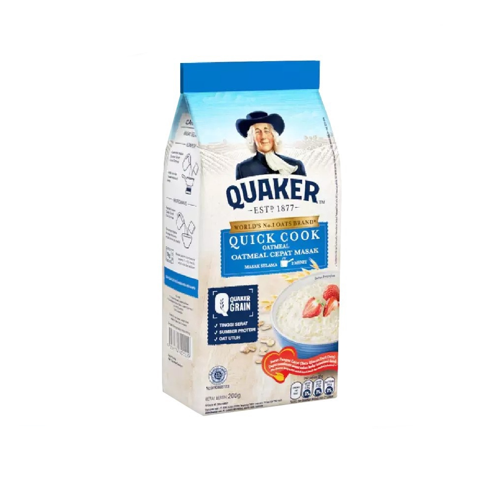 Quaker Quick Cooking Oatmeal 200 Gr | Shopee Philippines