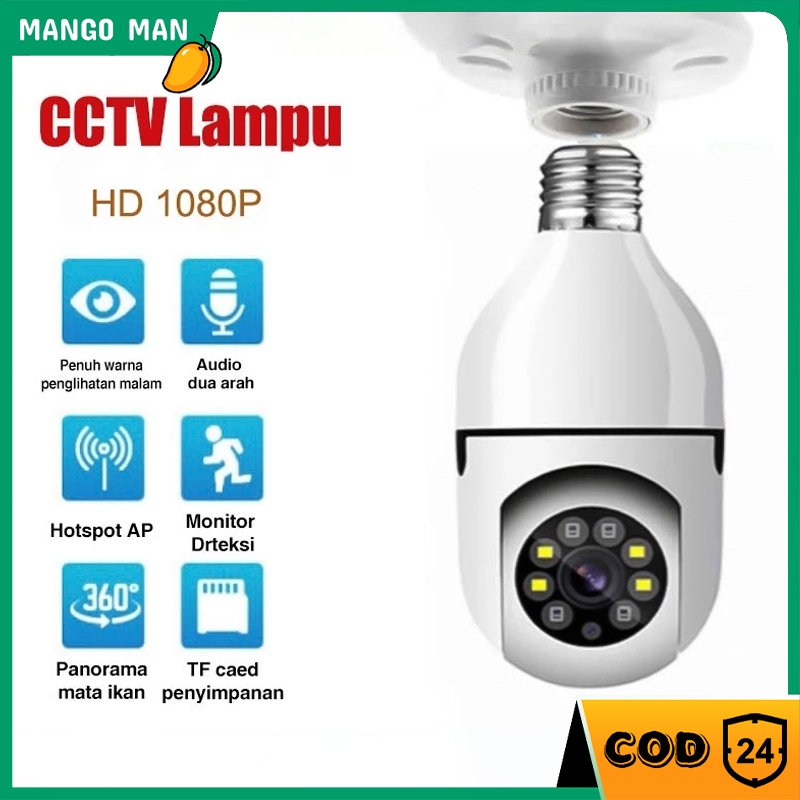 Cctv Lamp Pro HD 1080P CCTV Camera Wifi CCTV Lamp 360 PTZ & Memory Card ...
