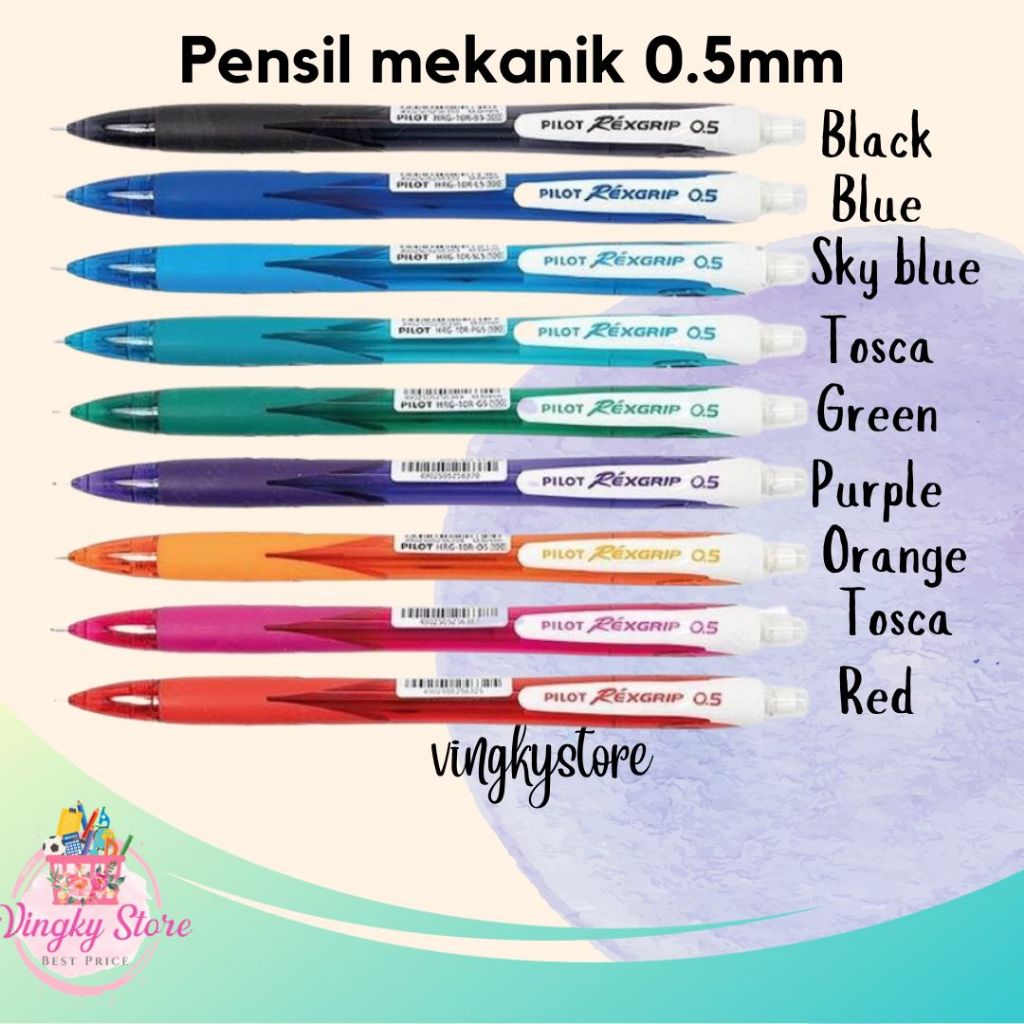 0.5 mm Pilot Rexgrip Mechanical Pencil | Shopee Philippines