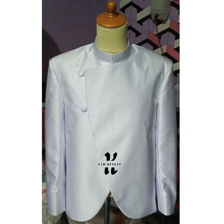 Javanese Sikep Beskap, Latest Solo Beskap Model, Semi-Woll Material ...