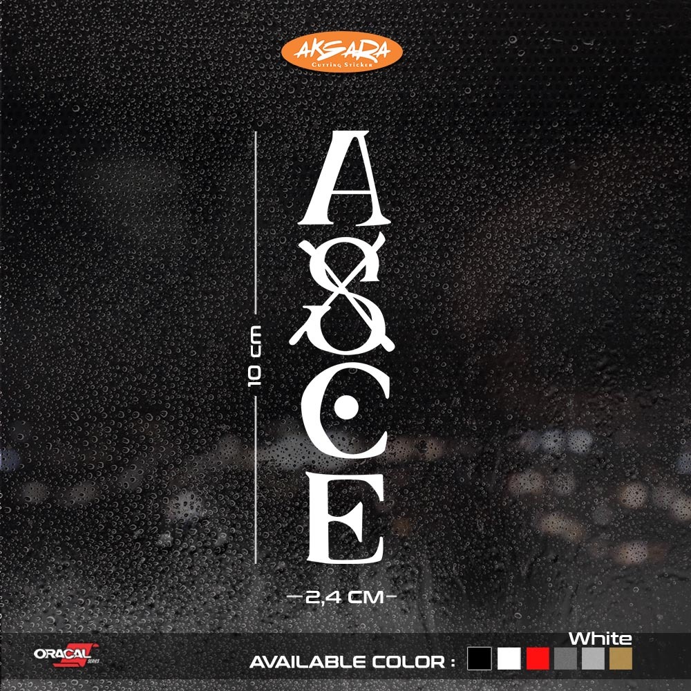 Cutting Sticker ASCE One Piece Logo | One Piece ASCE Logo Cutting ...