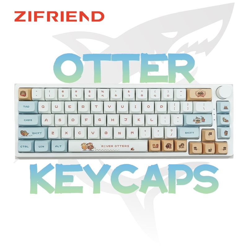 Zifriend Otter 128 Keys XDA Profile PBT Keycaps Set Mechanical Keyboard ...