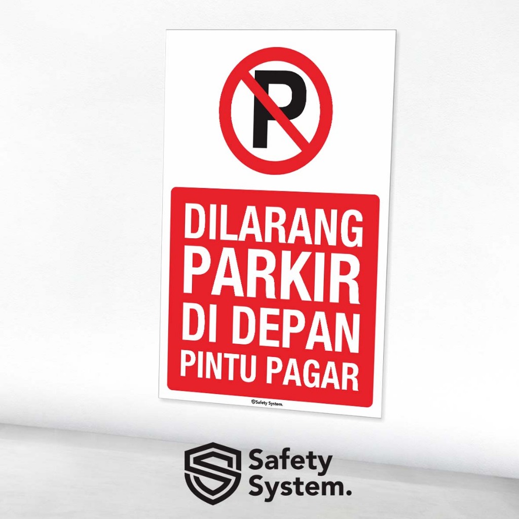 No Parking Sign Sticker in Front of the Gate | Shopee Philippines