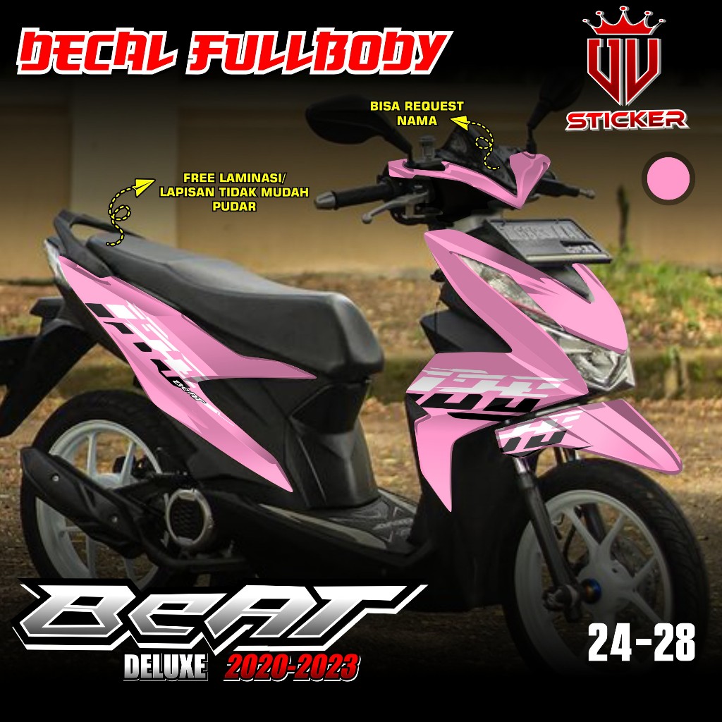 Full Body Decal Sticker for Honda Beat Deluxe Street 2020 2021 2022 ...