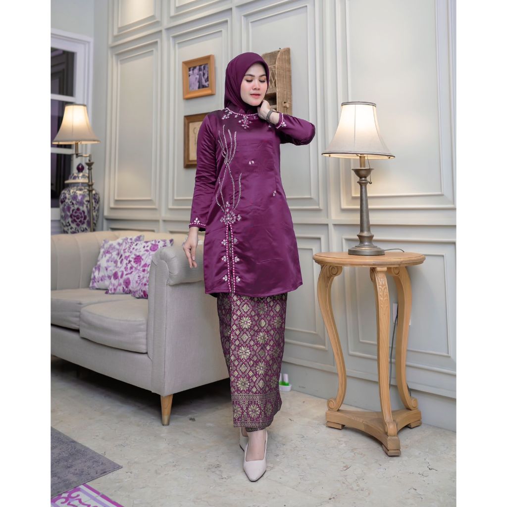 Hope SET KURUNG BASIBA PAYET / MALAY SONGKET SET / KEBAYA BAJU KURUNG ...