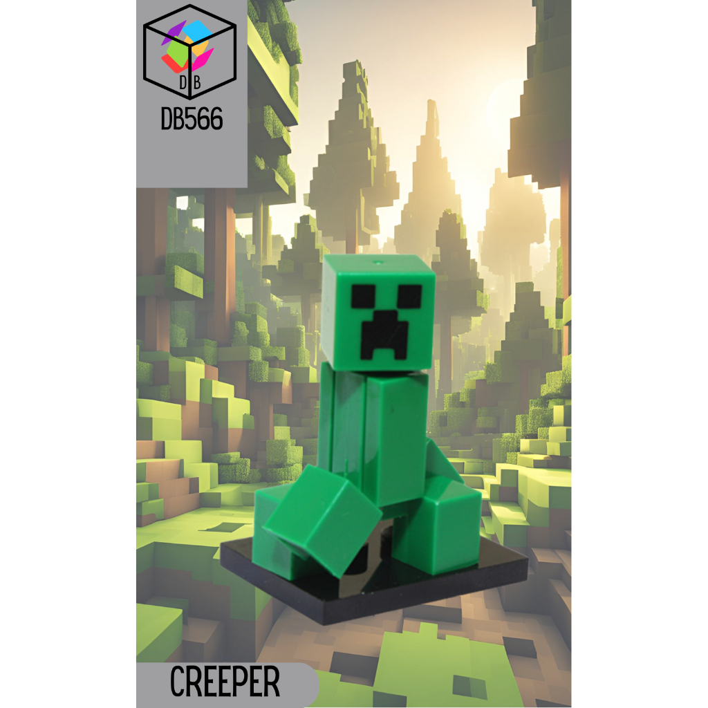 Db566 Minecraft Creeper Brick Minifigure Collection Educational ...