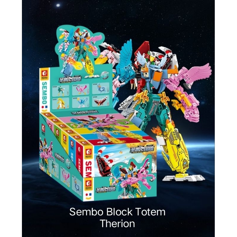 Children's Toys Sembo Block Totem Therion 6 in 1 Block Brick DIY ...