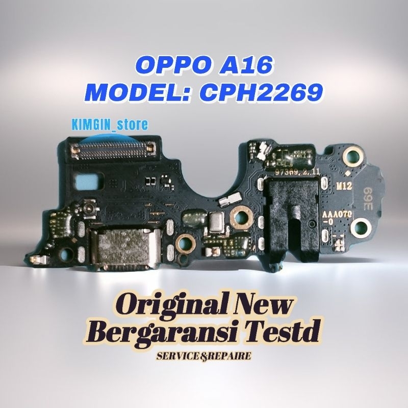 Pcb Board Casing Connector Original Oppo A16 Cph2269 Mic Casing ...