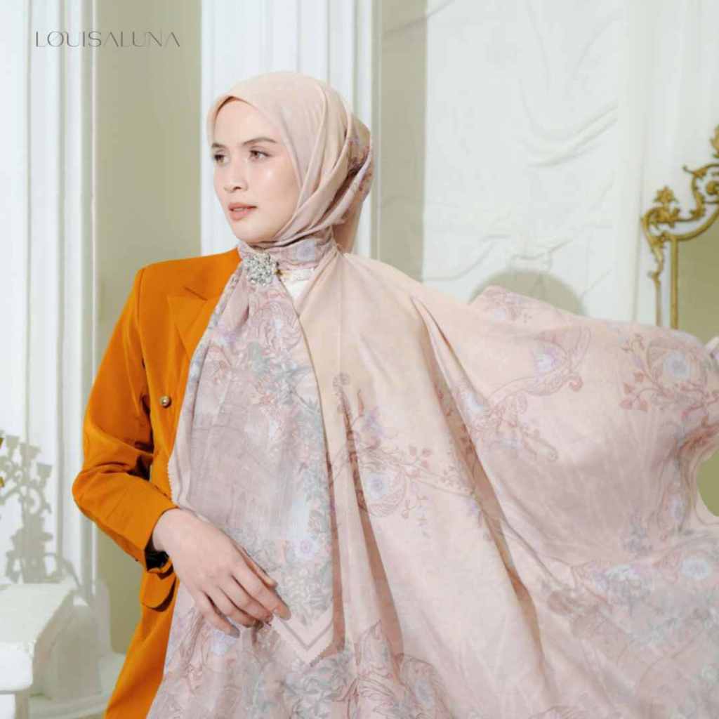 Louisaluna - NO BOX - Medina Series -10 Colors - Voal Rectangular Hijab - 120 cm & 135 cm ...