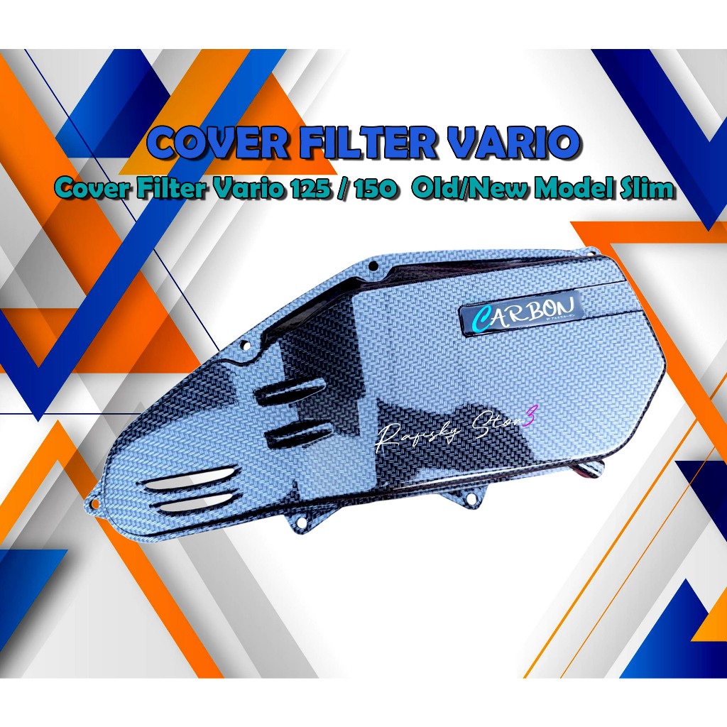 Filter BOX LID COVER (SLIM) CARBON SC74 AIR FILTER HONDA VARIO 125 150 ...