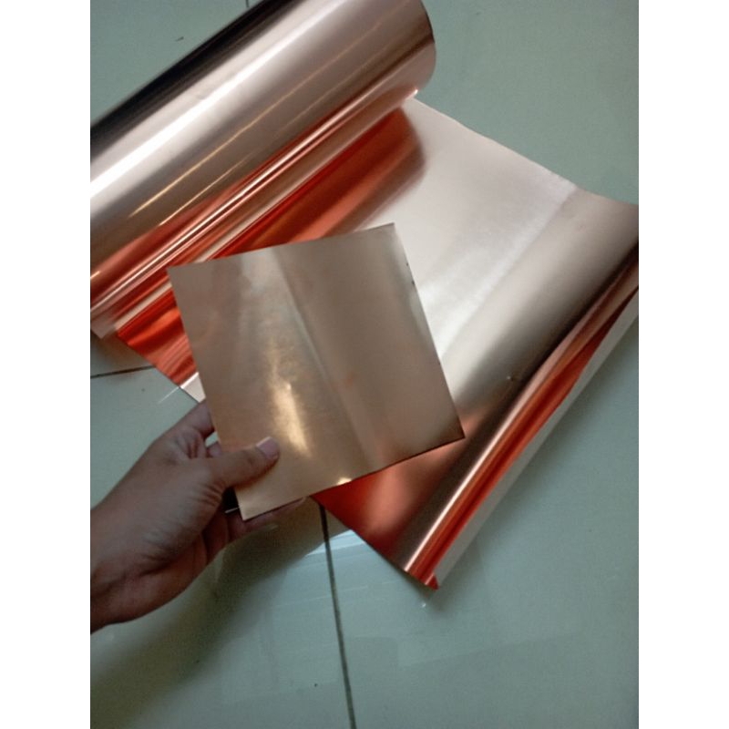 Imported Pure Copper Plate 0,15mm x 150mm x 600mm Thick | Shopee ...
