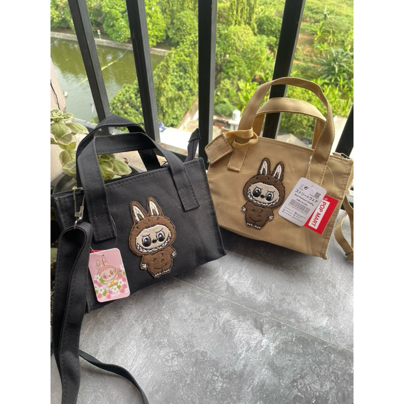 Labubu canvas sling bag 20cm | Shopee Philippines