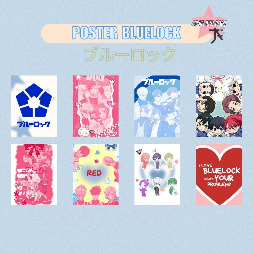 Blue Lock Poster - ANIMESHIAN - BlueLock Poster | Shopee Philippines