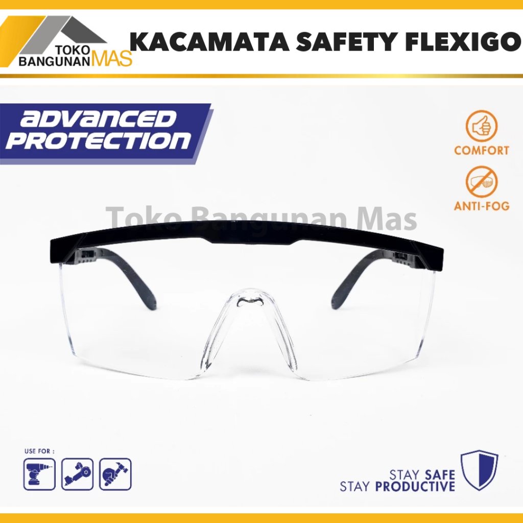 Flexigo Clear Project Safety Glasses/Flexigo Grinding Welding Glasses ...
