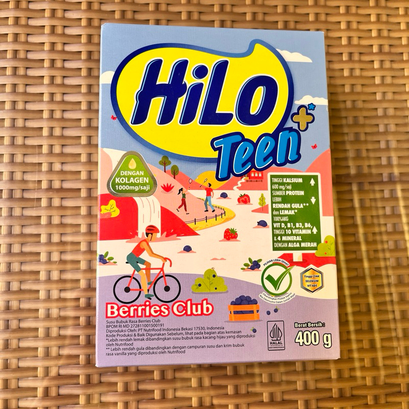 Hilo Teen+ Collagen Berries Club 400gram - High Calcium Milk With ...