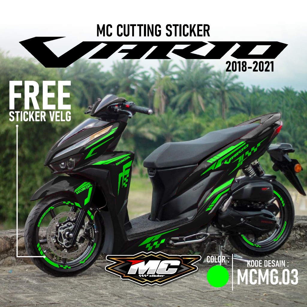 MC Cutting Sticker - Motorcycle Accessories Stickers Honda Vario 125 ...