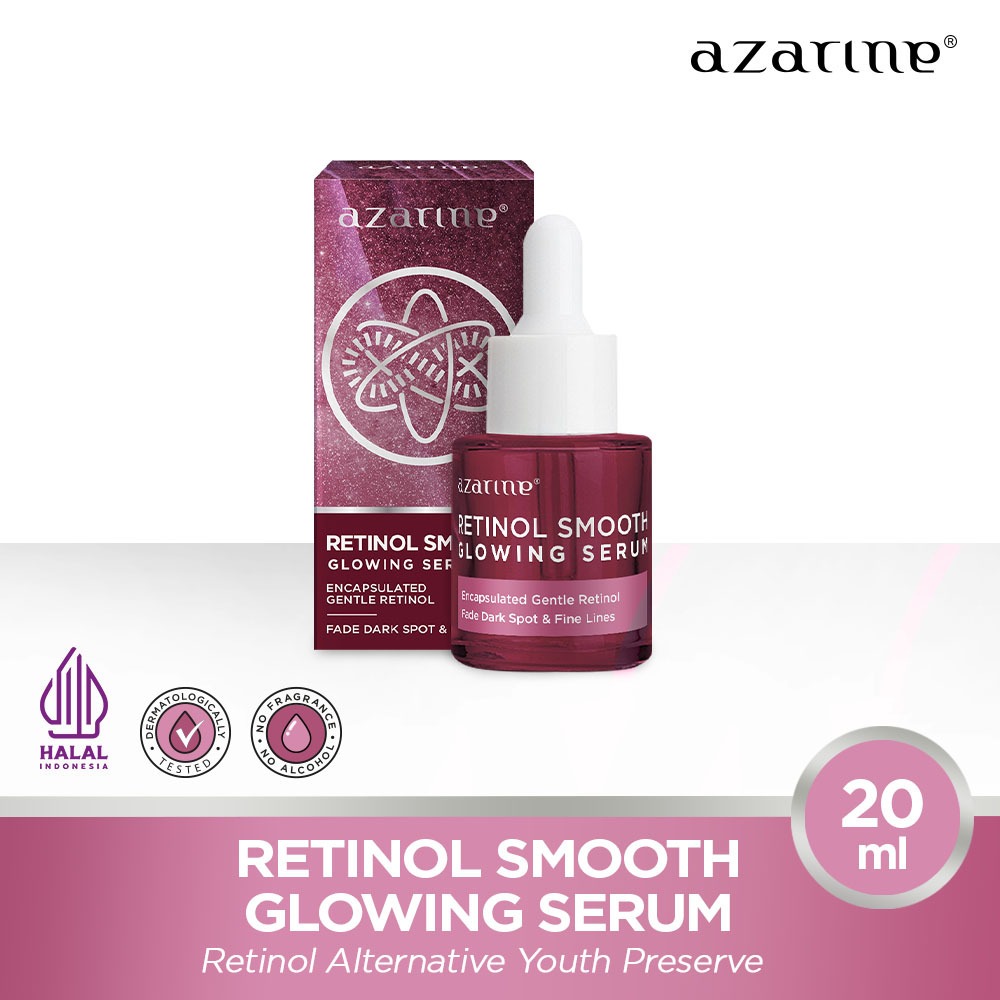 Azarine Retinol Smooth Glowing Serum 20ml Anti Premature Aging | Shopee ...