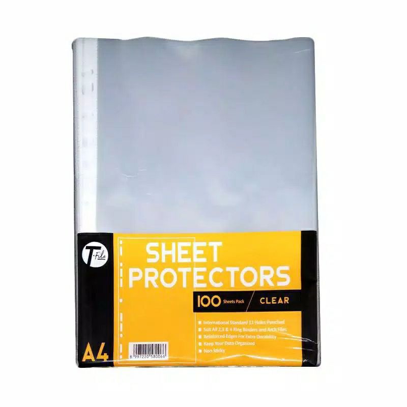 Sheet protector size A4, Sheet protector F4 folio contains 100 sheets ...