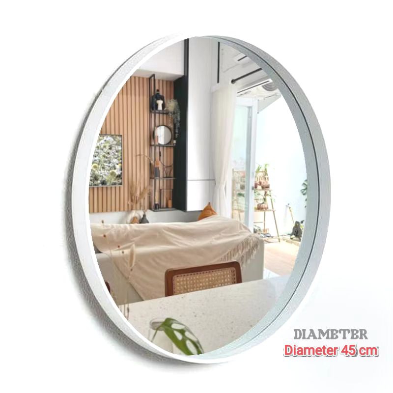 Round Aesthetic Mirror / sink mirror / wall hanging mirror D45 cm ...