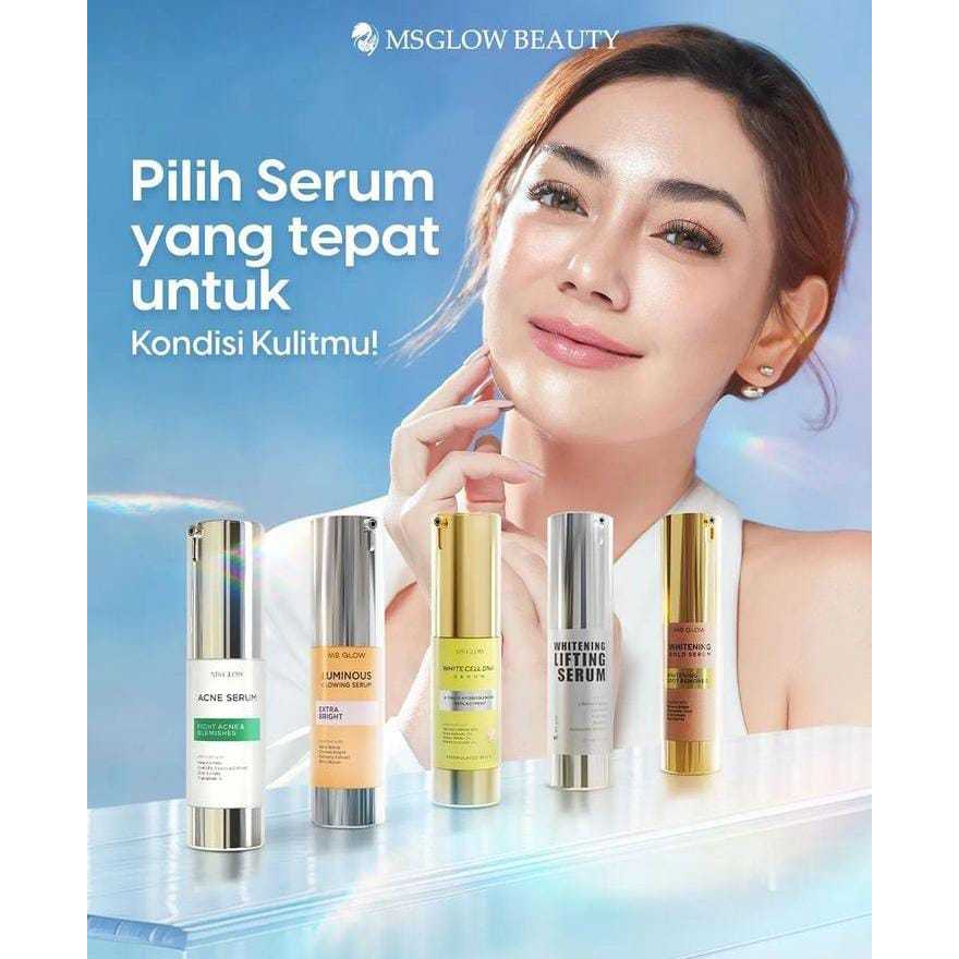 All SERUM MS GLOW (ACNE,LUMI, LIFTING, DNA,GOLD,PEELING) | Shopee ...