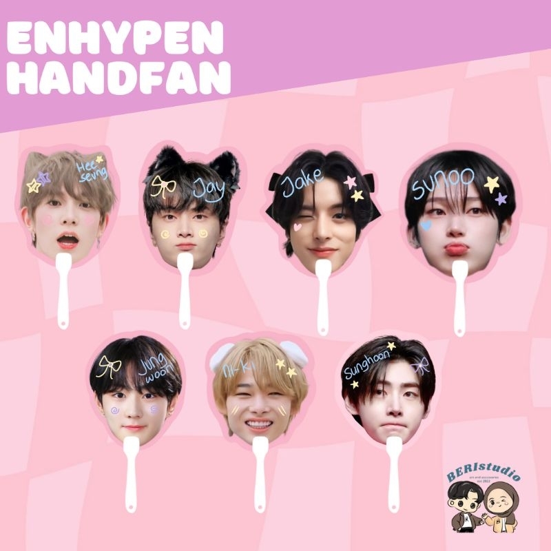 Handfan KPOP ENHYPEN HAND FAN | Shopee Philippines