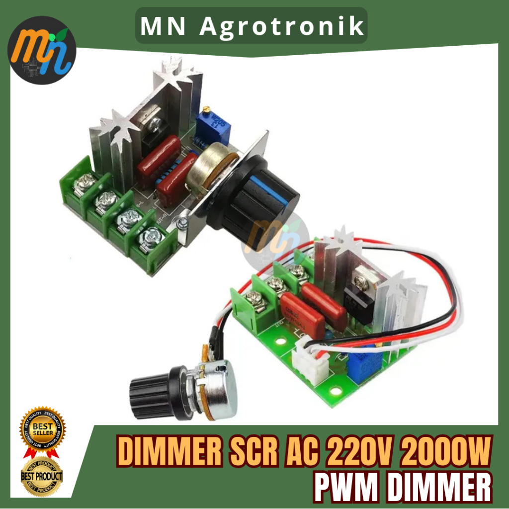 Scr 220 VAC 2000W DIMMER SPEED CONTROLLER MOTORCYCLE LIGHTS | Shopee ...