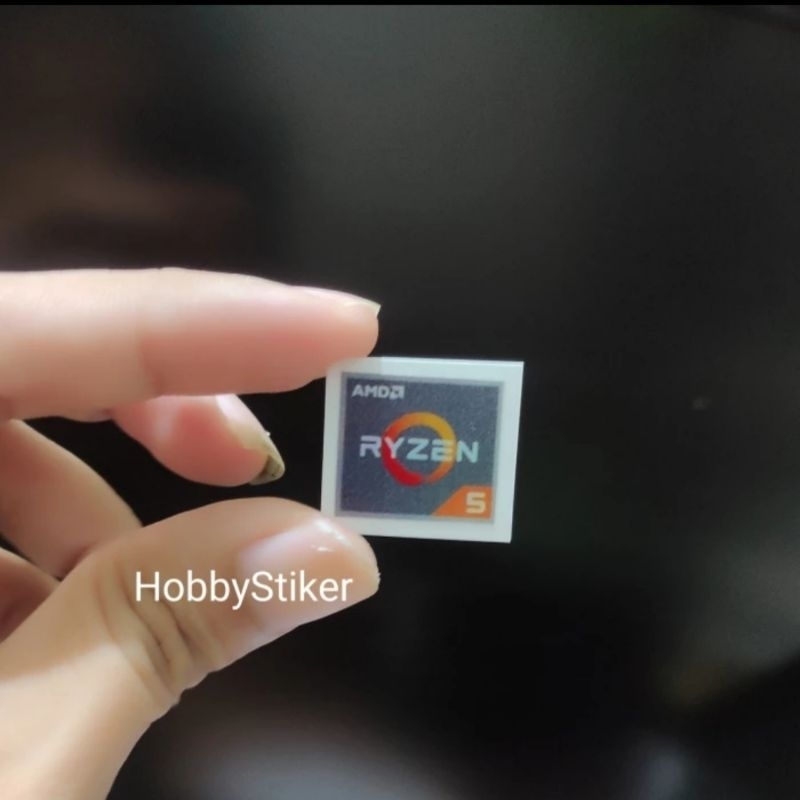 Custom amd ryzen 5 sticker for laptop pc with hologram effect | Shopee ...