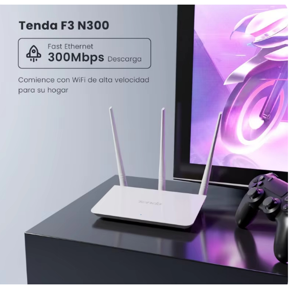 TENDA Wireless N300 Easy Setup Router Repeater Tent Extender 300Mbps ...