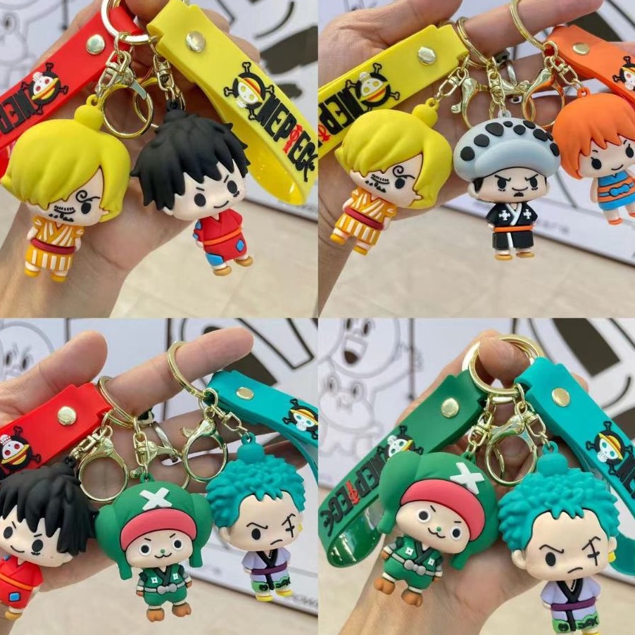 GANTUNGAN Severe HEBOHH 3D Keychain ONE PIECE LUFFY ZORO COPPER SANJI ...