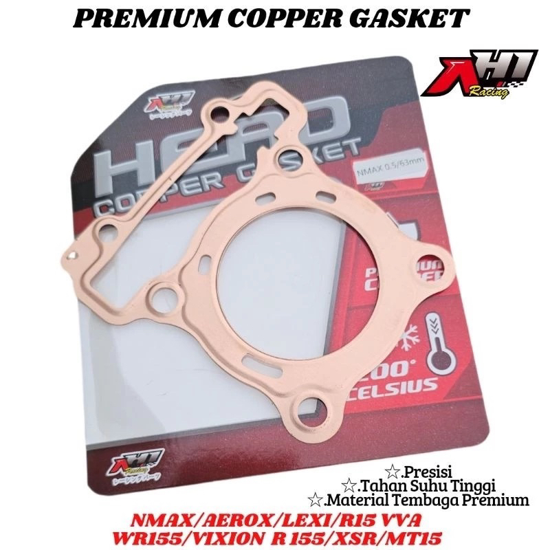 PERPAK GASKET PAKING PACKING BLOCK HEAD COPPER NMAX AEROX R15 VVA V3 V4 ...