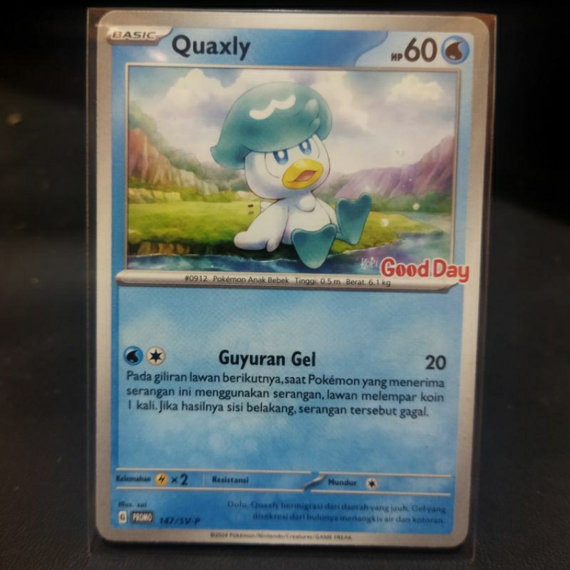 Quaxly Good day card original Pokemon TCG Indonesia | Shopee Philippines