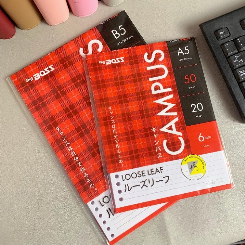 Loose leaf Big boss - Fill in B5 and A5 size binders containing 50 pcs ...