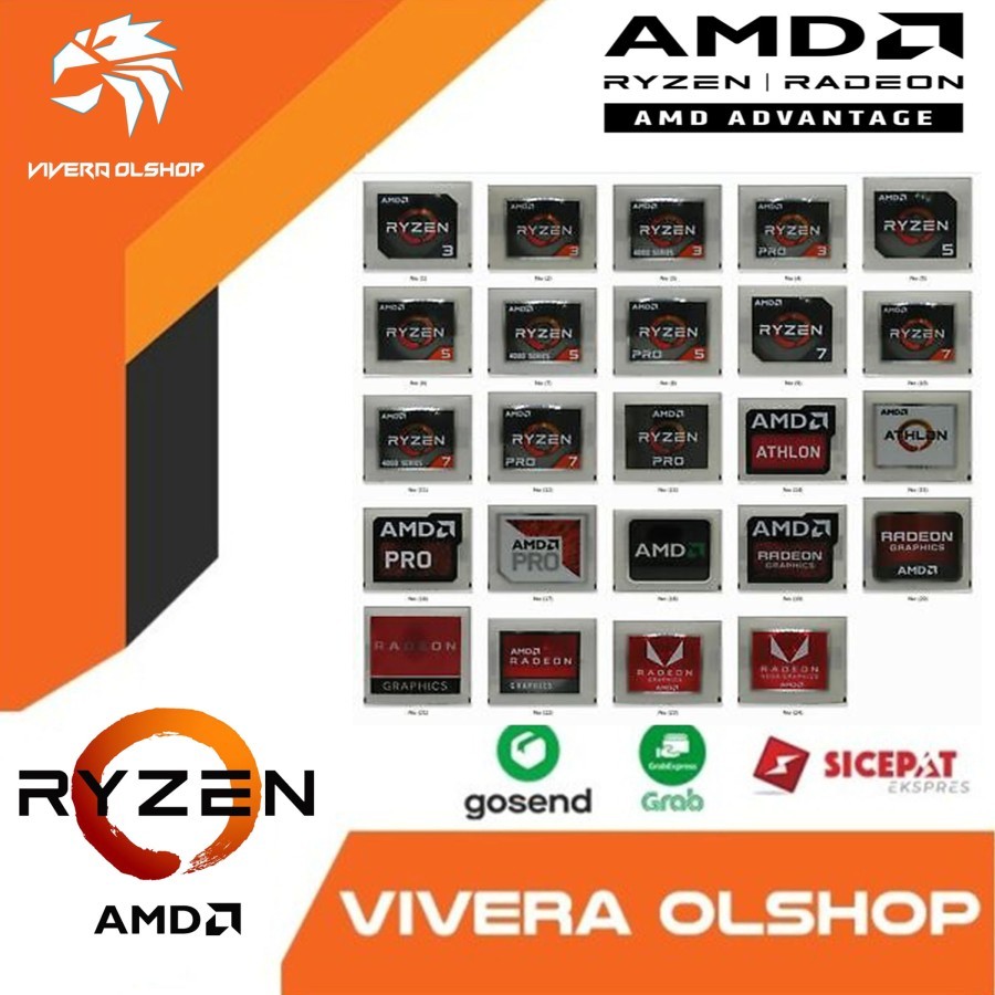 Original AMD Ryzen Processor Sticker | Shopee Philippines