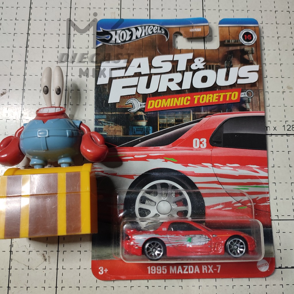 Hot WHEELS 1995 MAZDA RX-7 FAST FURIOUS SERIES 2024 DOMINIC TORETTO ...