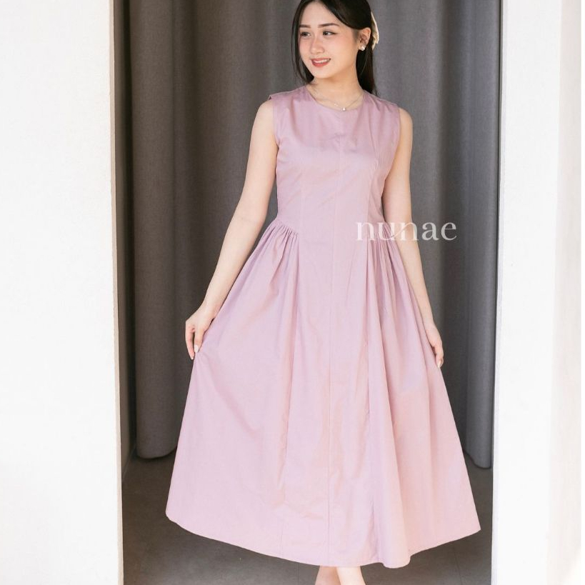 Nunae - KALIA Dress / Korean Style sleeveless Maxi Dress / Women's ...