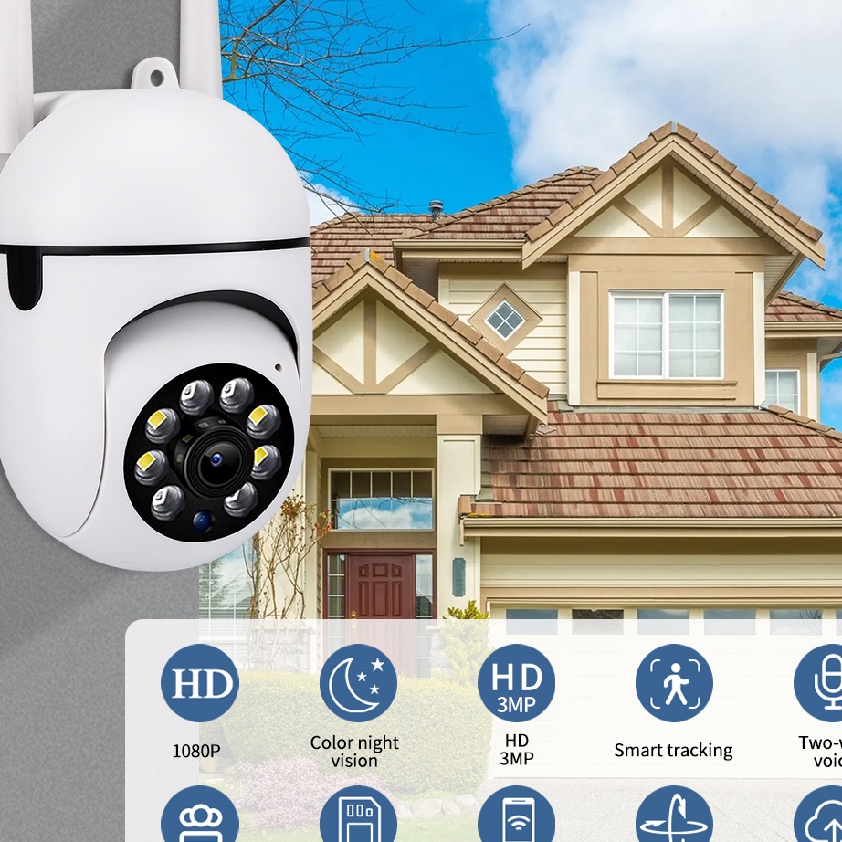 V38 PRO Ysxlite CCTV WiFi Outdoor HD PTZ IP Camera CCTV Wide Angle 36 ...