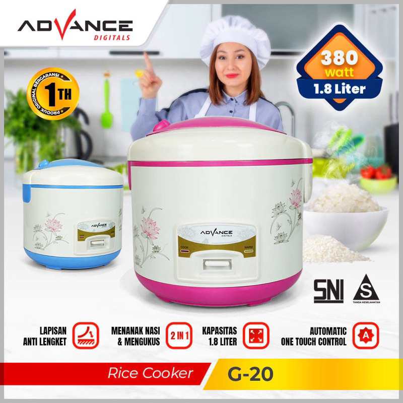 Rice Cooker Advance Magic Com Advance 1,2 Liter A12 1,8 Liter G20 ...