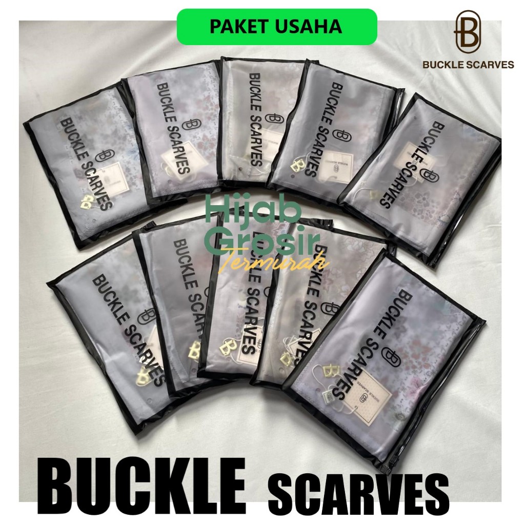 10 Pcs Square Hijab Buckle Scarves Premium Sublimation Voal Motif Laser ...