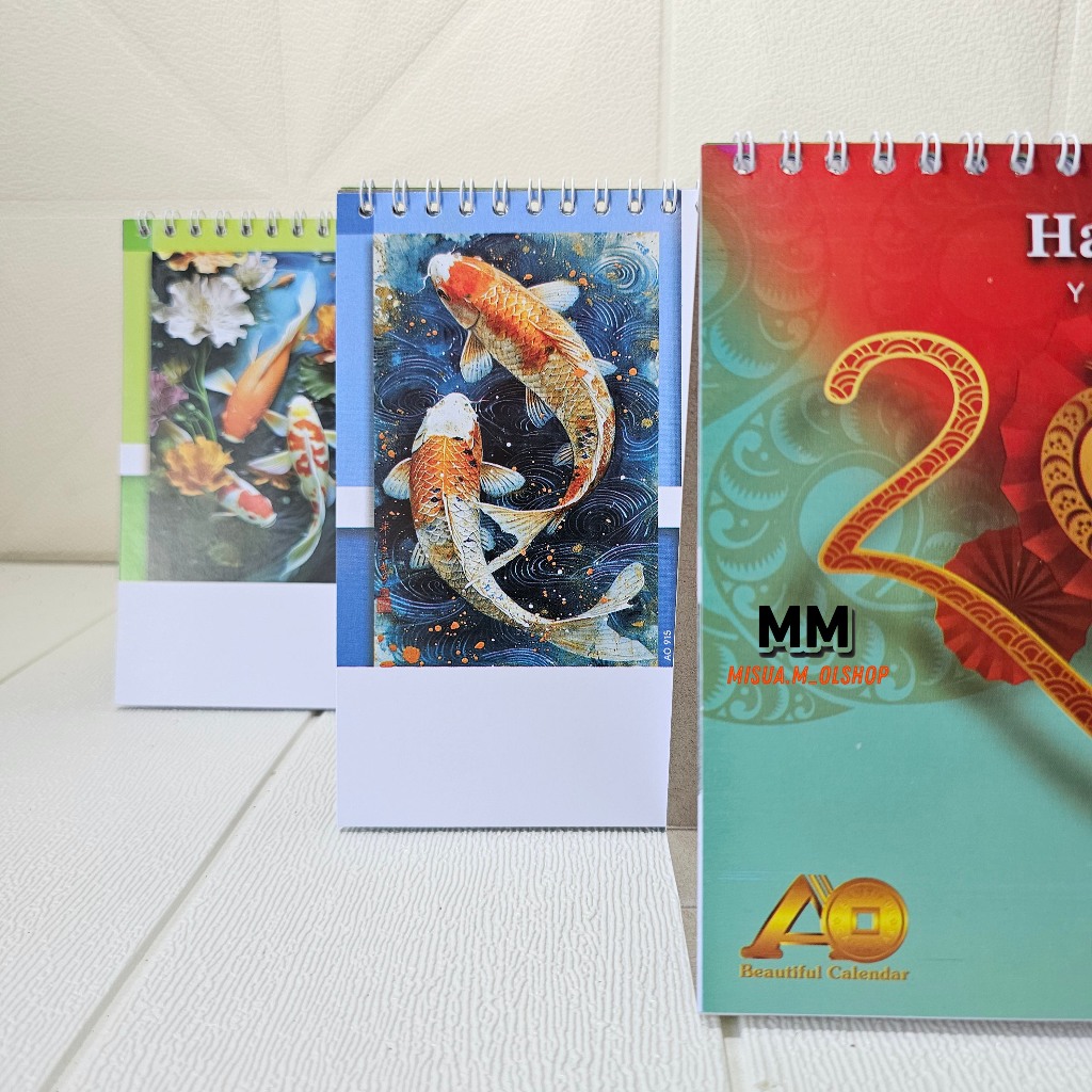 Table CALENDAR / LATEST 2025 KOI FISH PAINTING SITTING CALENDAR ...