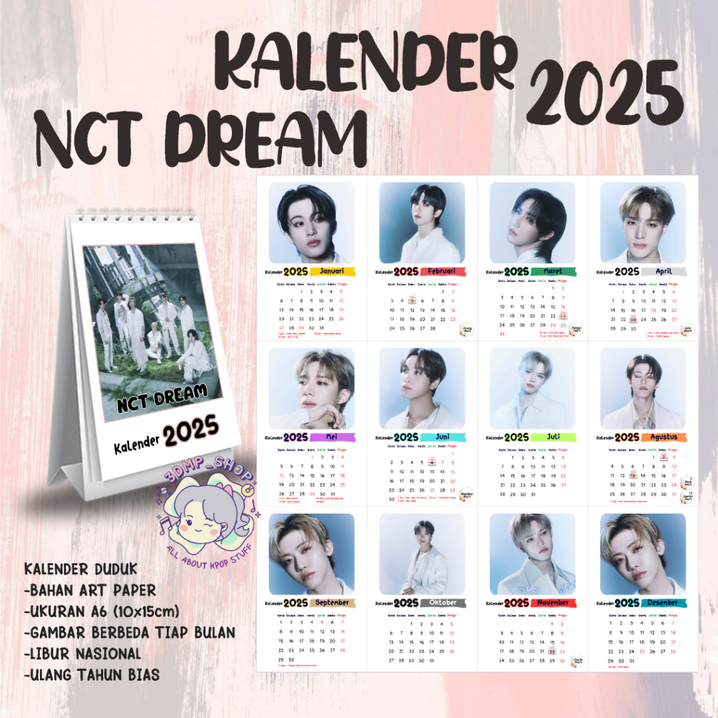 2025 KPOP NCT DREAM CALENDAR | Shopee Philippines