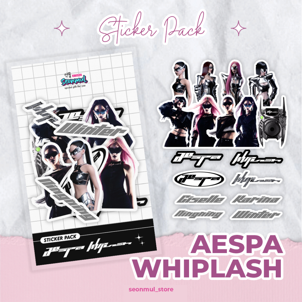 Aespa WHIPLASH Sticker / Kpop Sticker / Die Cut Sticker / Kpop Deco ...